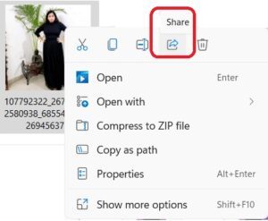 How to share Files and Folders using File Explorer on Windows 11