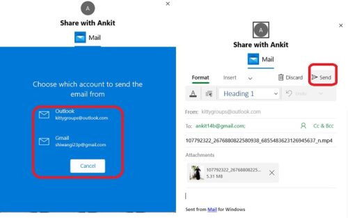 How to share Files and Folders using File Explorer on Windows 11