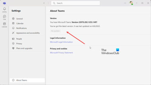 How do you update Microsoft Teams?