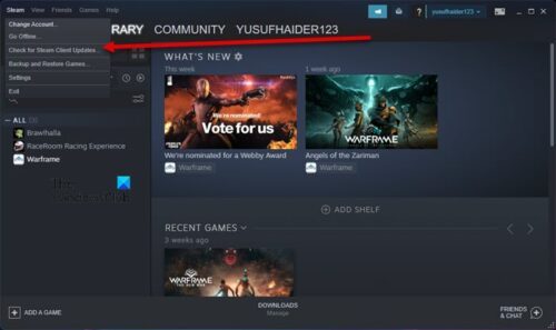 FATAL ERROR: Failed to connect with local Steam Client process