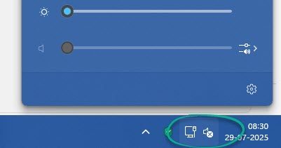 Volume icon shows Mute even when Sound is not on Windows 11