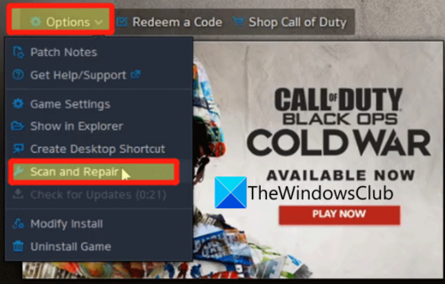 Black Ops Cold War stuck on Compiling shaders to optimize performance