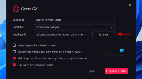 Opera GX installer not working on Windows PC