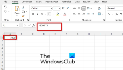 How to create Formula to Add, Subtract, Multiply or Divide in Excel