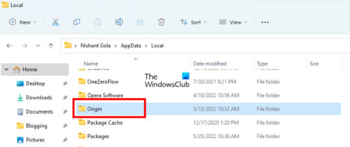 How to clear Origin cache on Windows 11/10