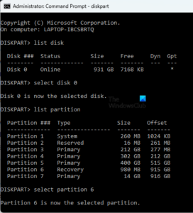How to delete Recovery Partition in Windows 11