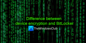 Difference between Device Encryption and BitLocker