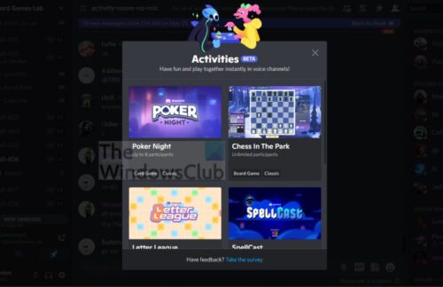 How to play Discord Channel Games via desktop and web