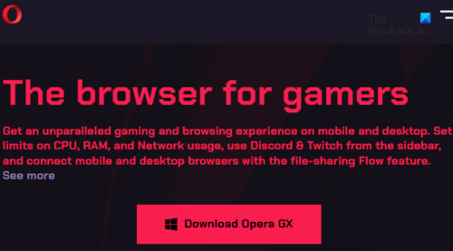 Opera GX installer not working on Windows PC