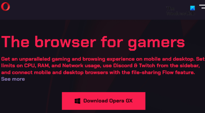 Opera GX installer not working on Windows PC