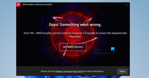 Fix AMD Installer Error 195 on Windows 11
