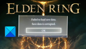 Failed to load save data, Save data is corrupted in Elden Ring