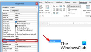 How to change color of ActiveX Control button in Excel, Word, PowerPoint