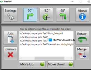 Rotate PDF using free software and online tools