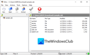 Best free CAB File Extractor software for Windows 11/10