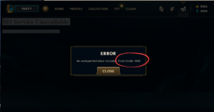 Fix League of Legends Error Code 900 on Windows PC