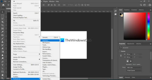 Photoshop window doesn't fit on my laptop screen