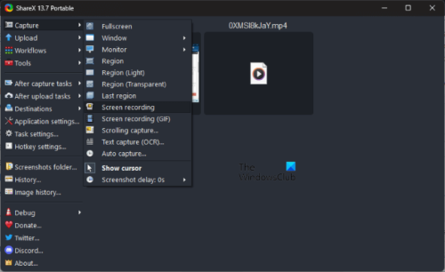 Best free Portable Screen Recorder software for Windows 11/10
