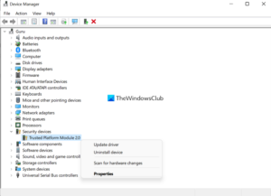 TPM Provisioning service.exe stopped working