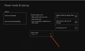 How to configure Sleep Mode settings in Xbox One console