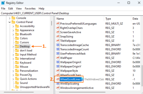 How to change Mouse Scroll Speed in Windows 11/10