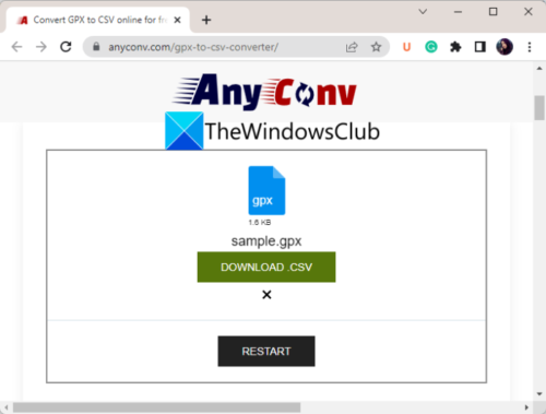 How to convert GPX to Excel, CSV in Windows 11/10