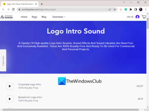 Download Intro Sound Effects for free from these websites