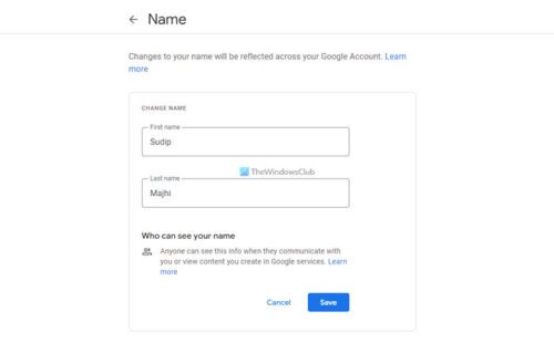 How to change display name in Google Meet