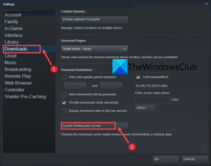 Steam Games not launching or opening on Windows 11/10