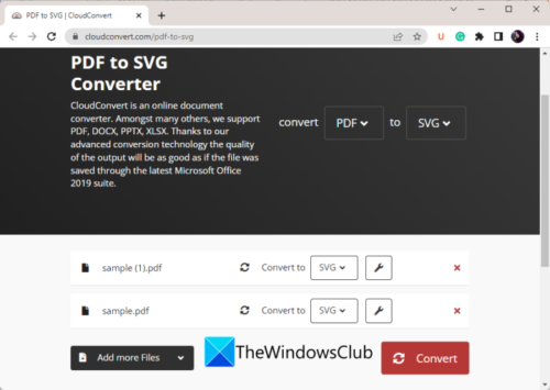How to convert PDF to SVG in Windows 11/10
