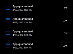 Restore Quarantined files or Add Exception in Windows Defender