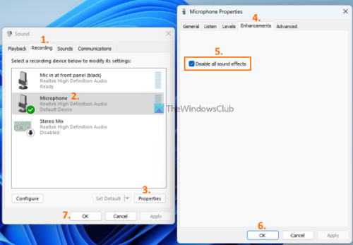 HP laptop internal microphone not working on Windows 11/10
