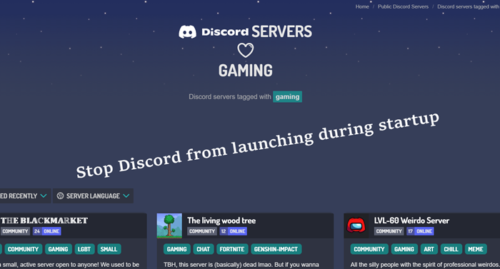 How to Stop Discord from launching at Startup in Windows 11/10