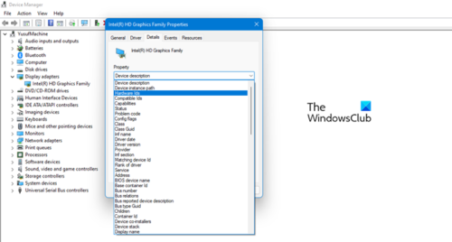 How to get Hardware ID from Device Manager in Windows 11/10