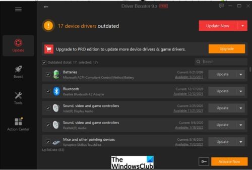 IObit Driver Booster is a free Device Driver updater for Windows PC