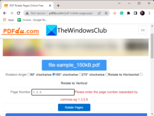 Rotate PDF using free software and online tools
