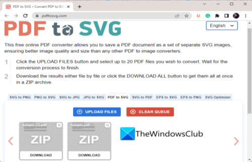 How to convert PDF to SVG in Windows 11/10