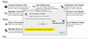 Scan to computer is no longer activated [Fixed]