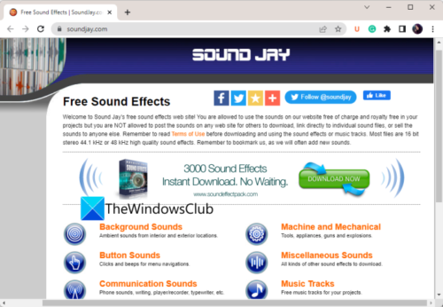 Download Intro Sound Effects for free from these websites