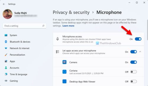 Voice Typing not working in Windows 11