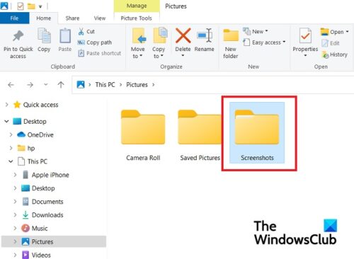 Where are Screenshots and Snips saved in Windows 11/10