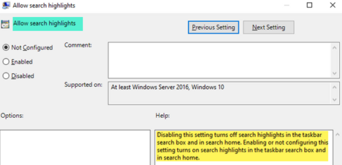 How to remove Bing Image from Search Bar on Windows 11/10