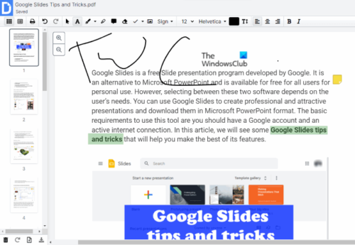 How to annotate a PDF on Windows 11/10