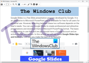 How to annotate a PDF on Windows 11/10