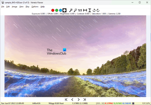 How to convert EXR to JPG on Windows 11/10