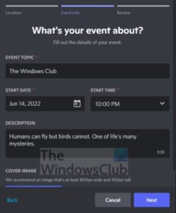 How to create, edit, and delete Events on Discord