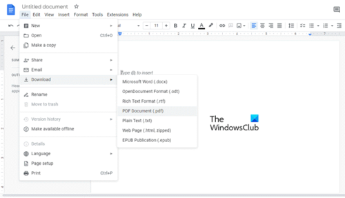 How to create a PDF File on Windows 11/10