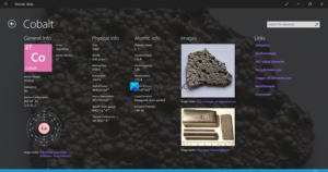 Periodic Table app for Windows 11/10 PC