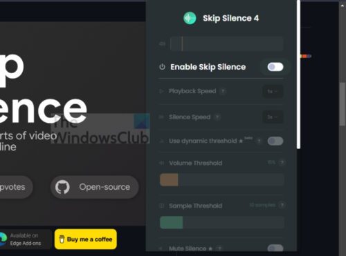 How to automatically skip unwanted silent parts of a video