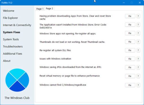 FixWin 11 is the best Windows repair tool to fix Windows 11/10 problems